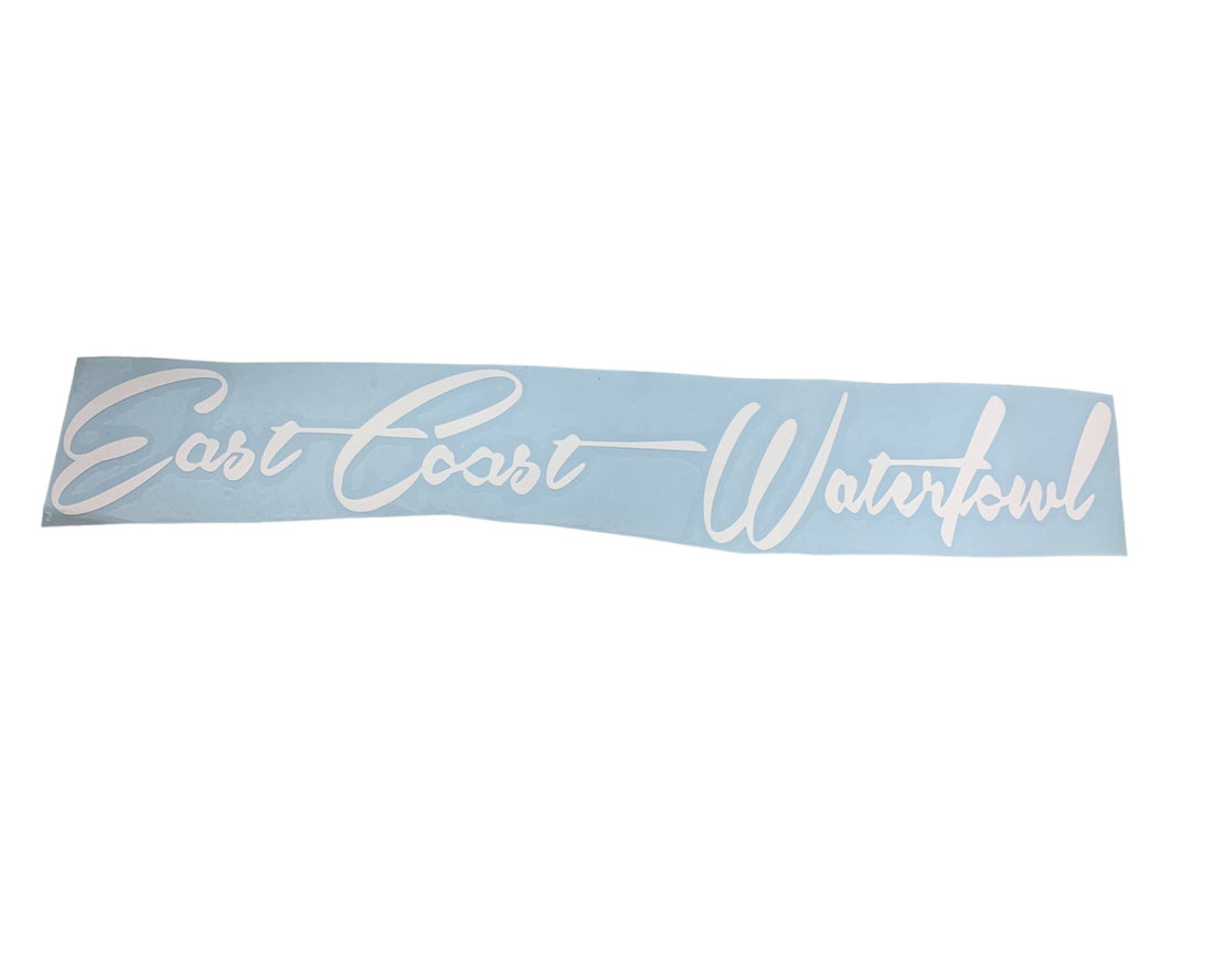 15" ECW Script Decal – East Coast Waterfowl